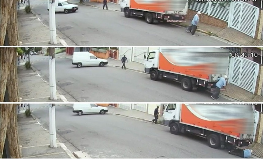 Idoso morre atropelado por caminhão de entrega a dez metros de casa | Aratu On - Notícias da ...