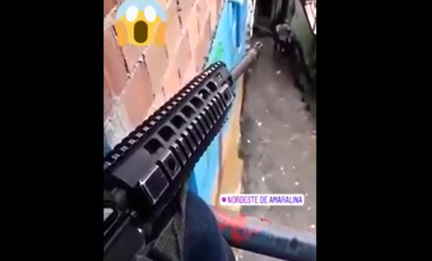 PM contesta vídeo em que criminoso aparece com fuzil e diz que foi ...