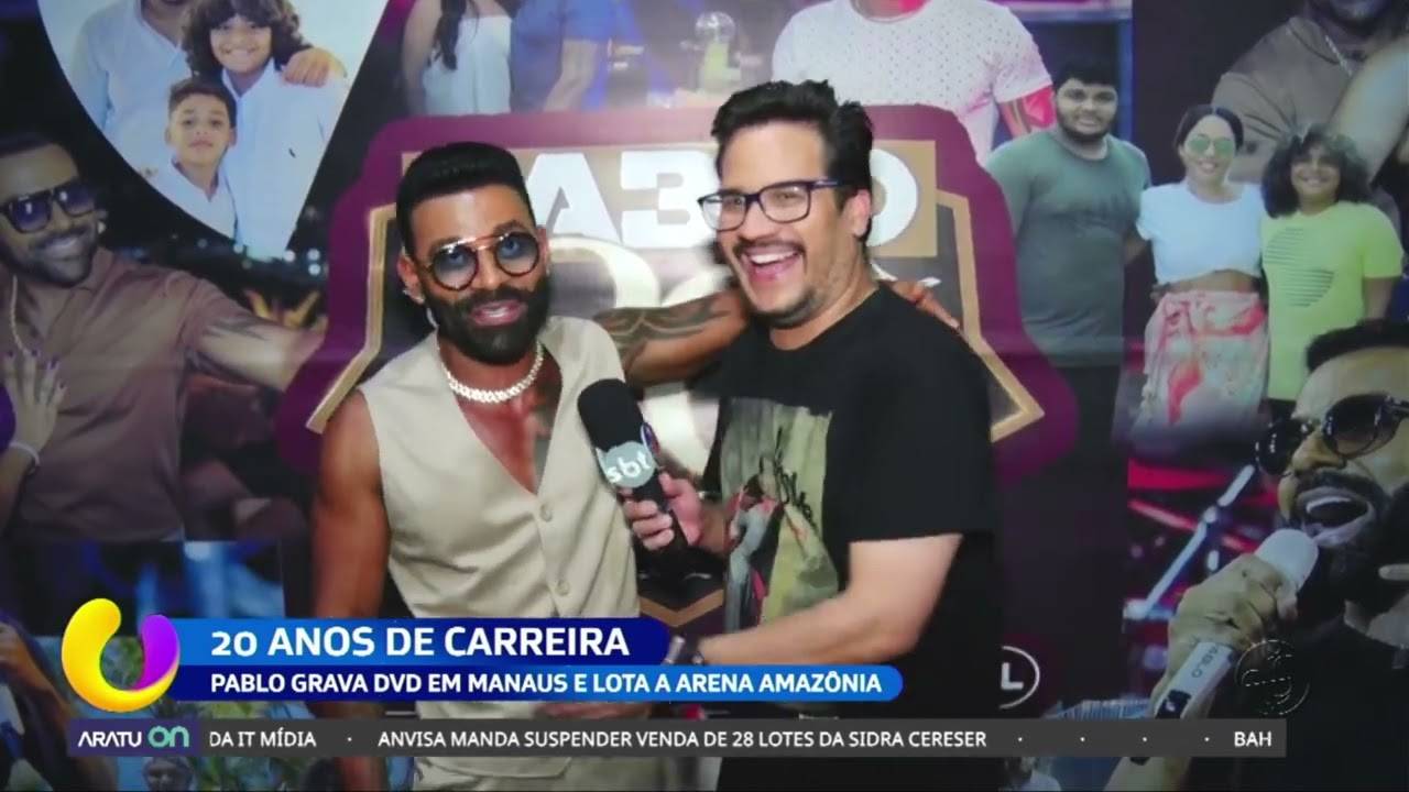 20 anos de carreira: Pablo grava DVD em Manaus e lota a Arena Amazônia | Aratu On - Notícias da ...