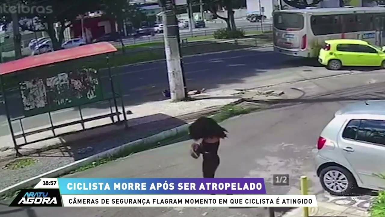 Câmeras De Segurança Flagram Momento Em Que Ciclista é Atropelado